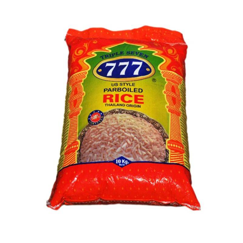 RICE, PULSES & SPICES :: 777 US Style Parboiled Rice Thai 10Kg